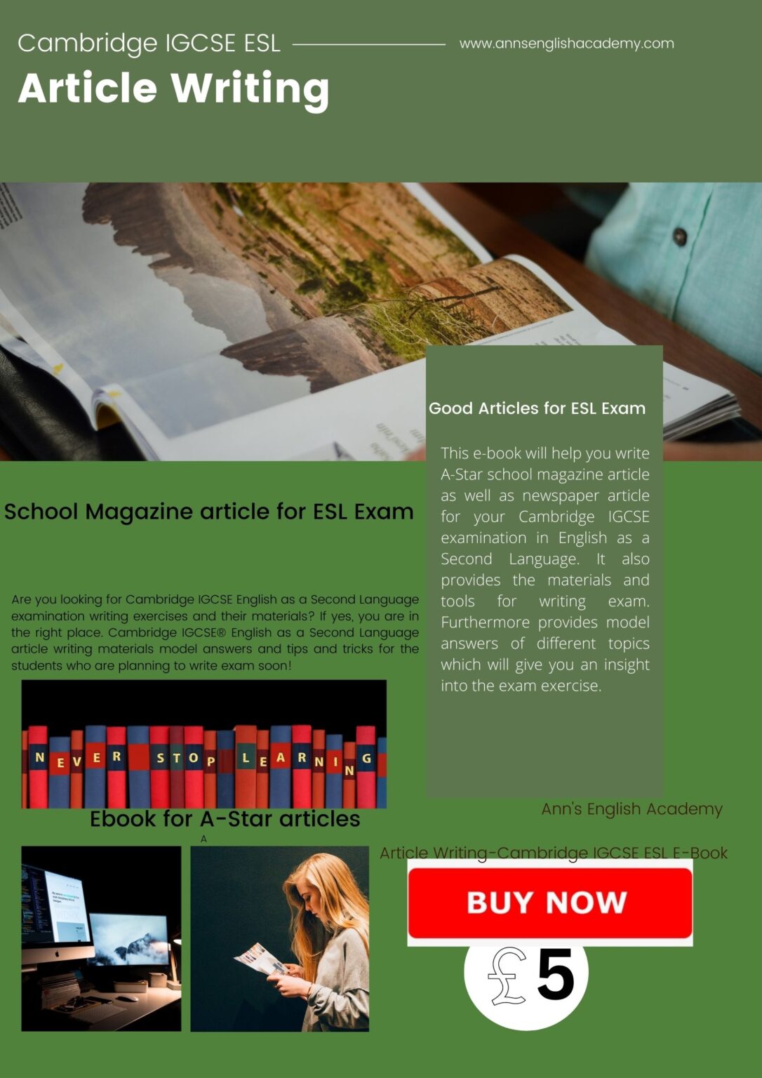 Article Writing-Beginner’s Guide for Cambridge IGCSE English as a ...